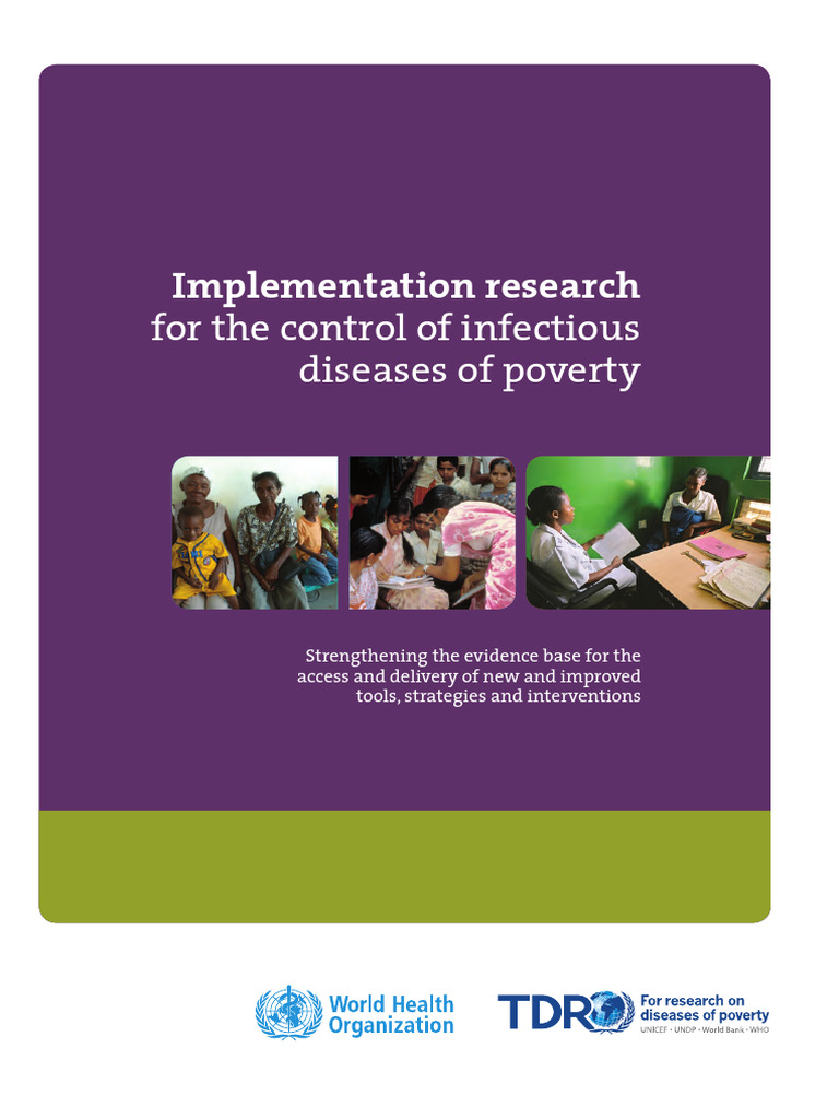 Implementation Research: For The Control of Infectious Diseases of Poverty | PDF | World Health ...