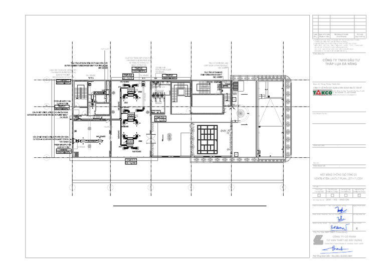Mvac-219-Mb Thong Gio Tang 25 (Ventilation Layout Plan - 25th Floor) | PDF