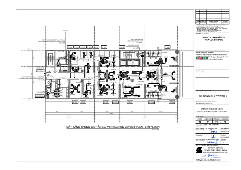Mvac-205-Mb Thong Gio Tang 4 (Ventilation Layout Plan - 4th Floor) | PDF