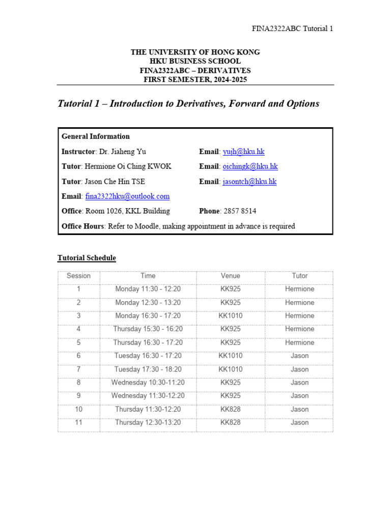 Introduction to Derivatives Tutorial | PDF | Short (Finance) | Stocks