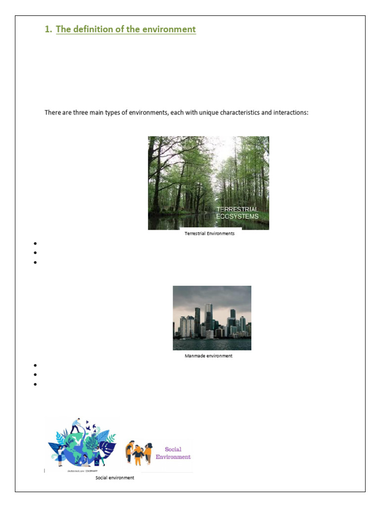 The Intriduction of The Environment | PDF | Earth Sciences | Natural ...