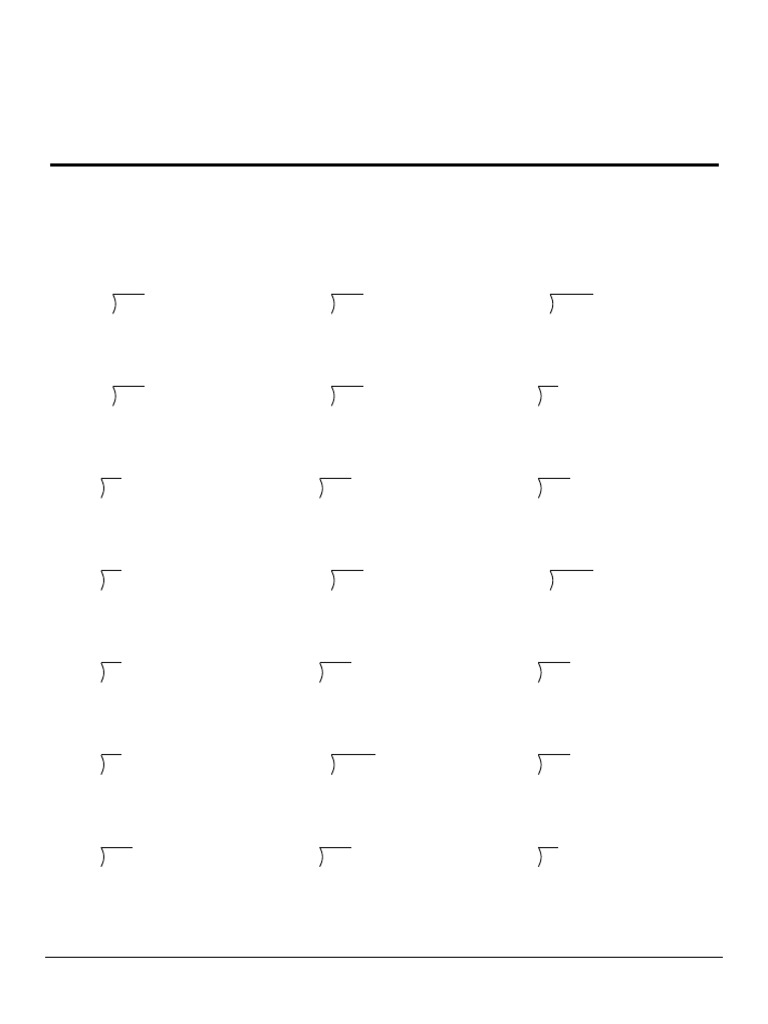 Long Division with Remainders Practice | PDF | Algorithms | Algorithms ...