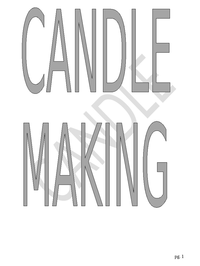 Candle | PDF | Candle | Cookware And Bakeware