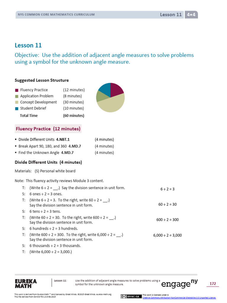 Math g4 m4 Topic C Lesson 11 | PDF | Mathematics | Angle