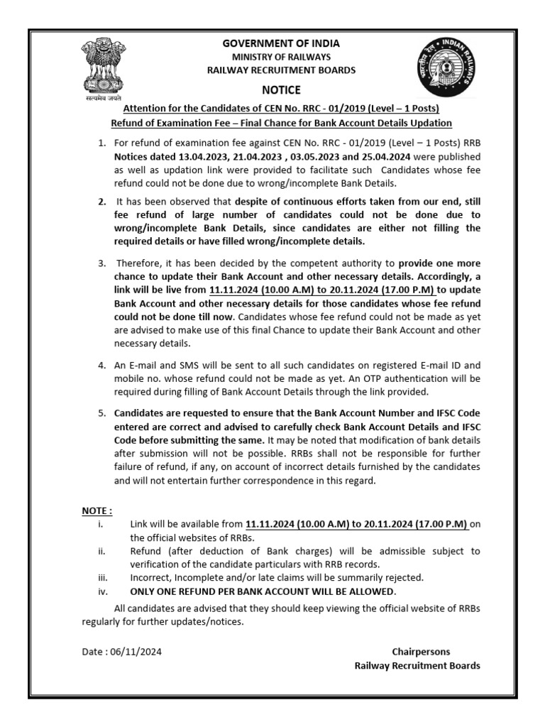Refund Notice English-2024 | PDF