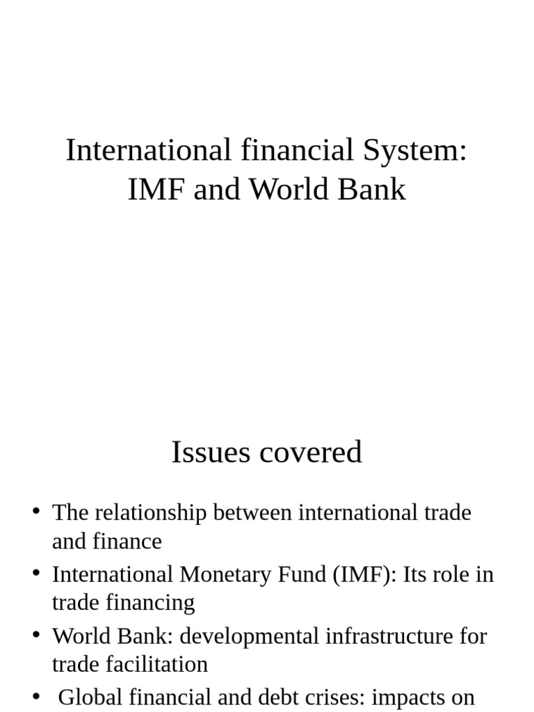 International Financial System | PDF | International Monetary Fund ...
