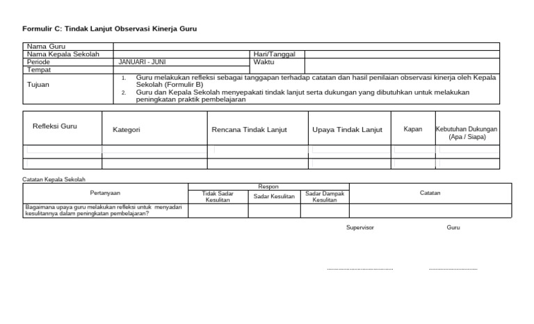 Formulir C | PDF | Karier & Perkembangan