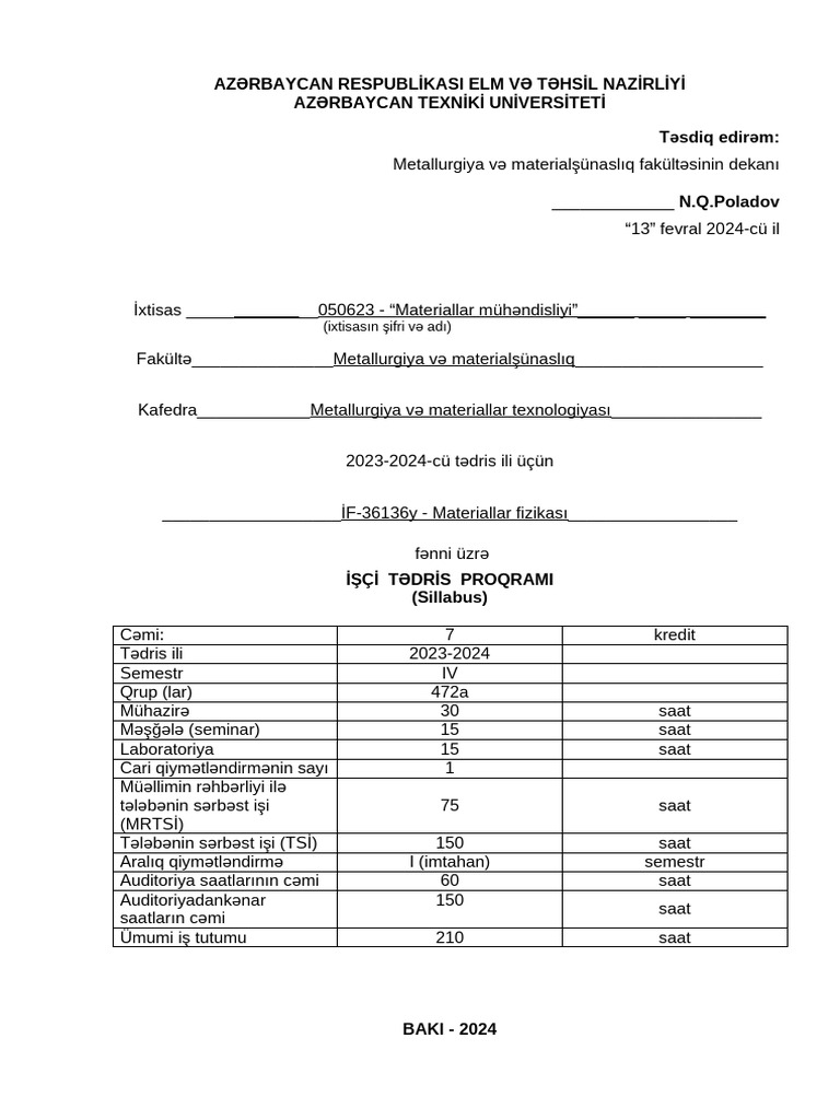 Sillabus-Materialların Fizikası-472a | PDF