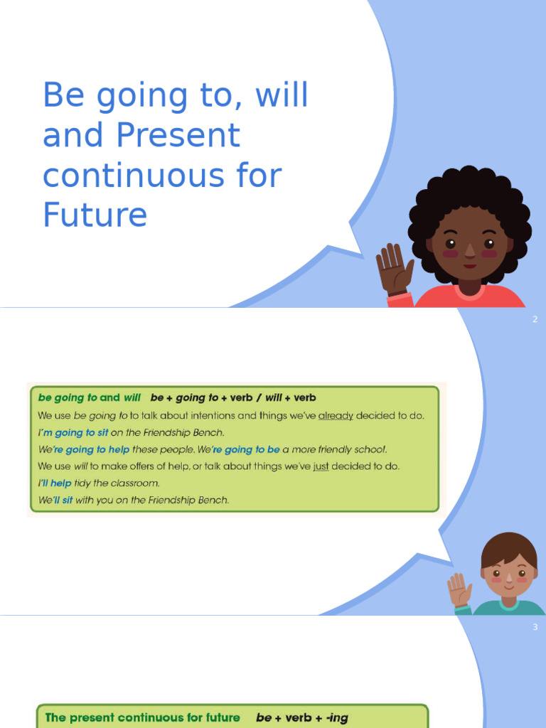 Future With Be Going To, Will and Present Continuous | PDF
