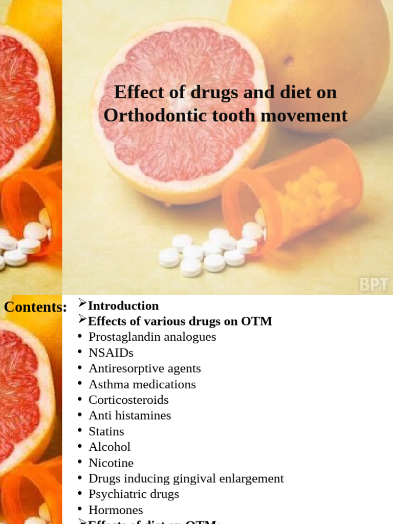 Drugs and Diet Impacting Orthodontic Movement | PDF | Nonsteroidal Anti ...