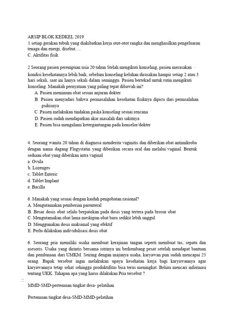 Arsip Kedkel 2019 | PDF | Sains & Matematika