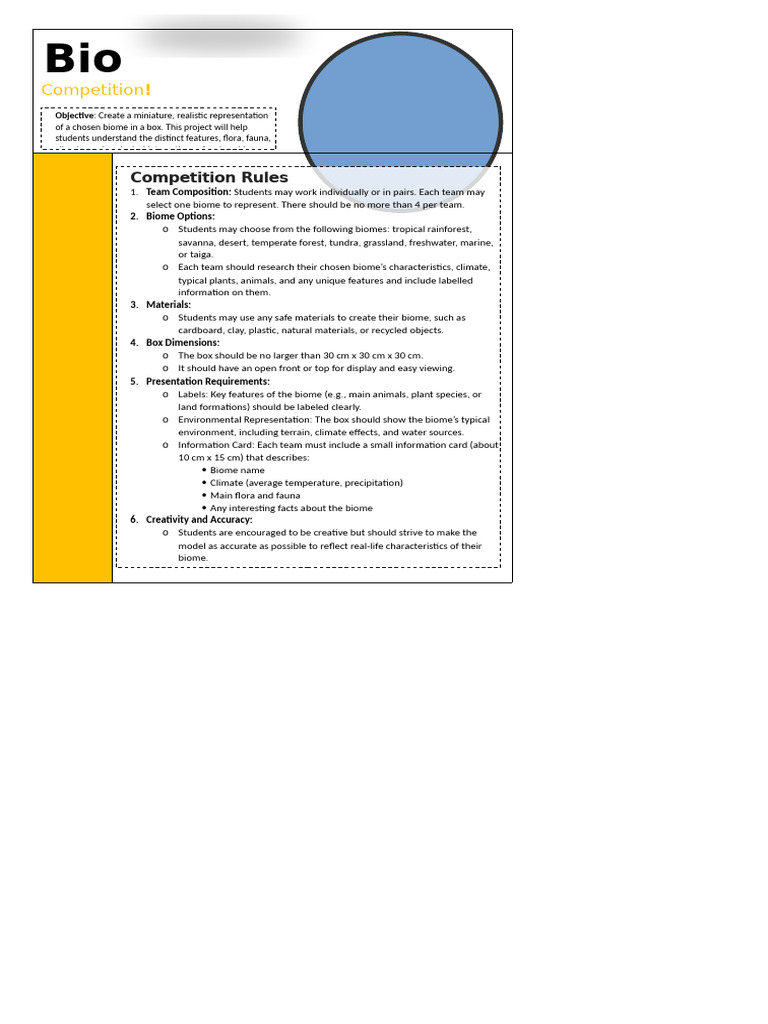Biome Competition Poster | PDF | Grassland | Nature
