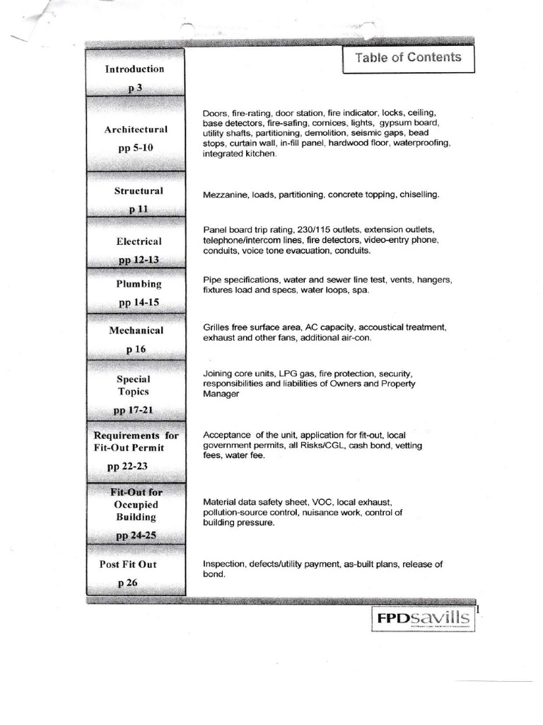 PPTC Fit-Out Guidelines | PDF
