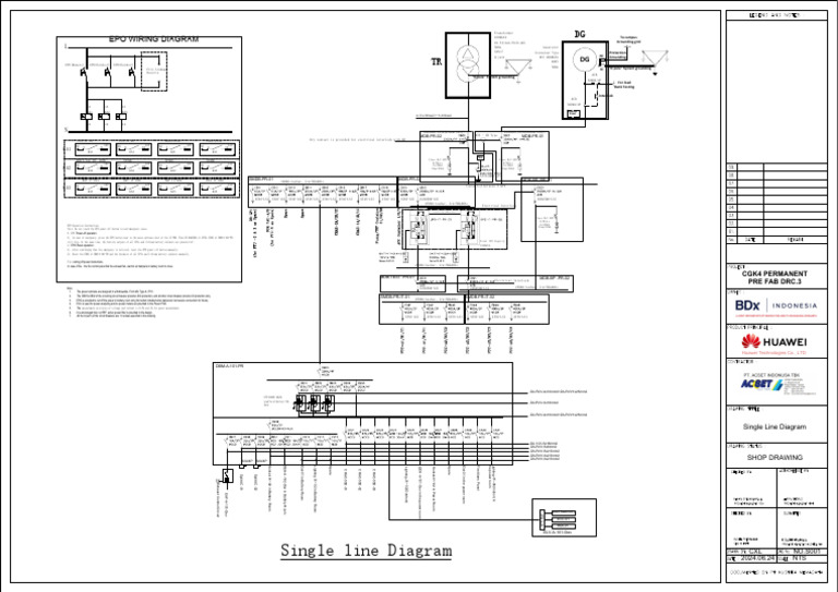 NO.S001 - Single Line Diagram - 27062024 | PDF | Electrical Engineering ...