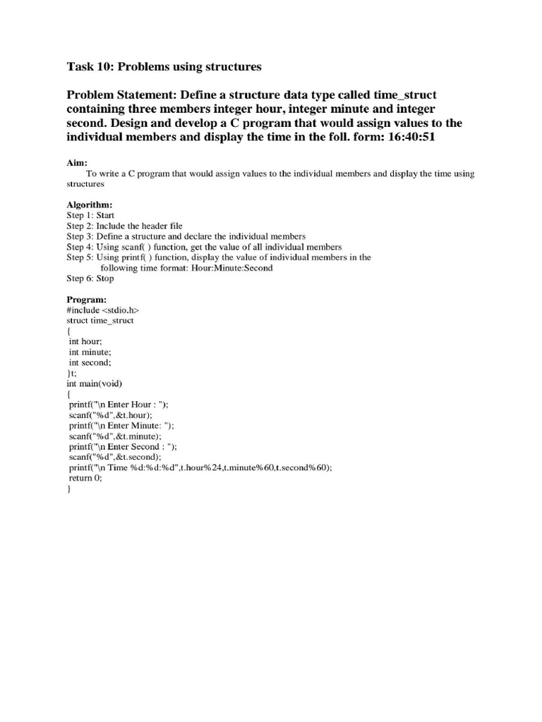 PSC Lab Task 10 | PDF