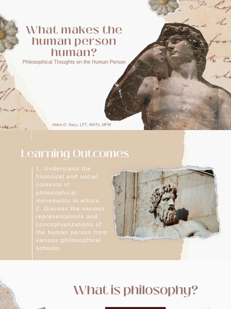 Module 1 - What Makes The Human Person Human | PDF