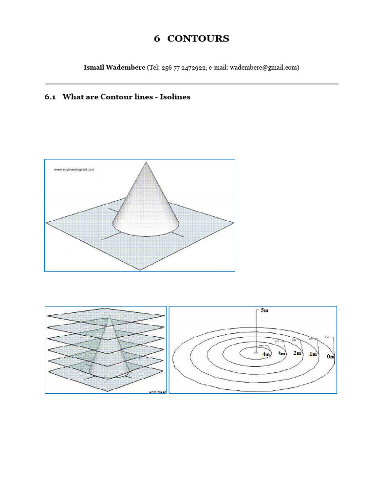 Cartography1 06 Contours | PDF | Contour Line | Drainage Basin