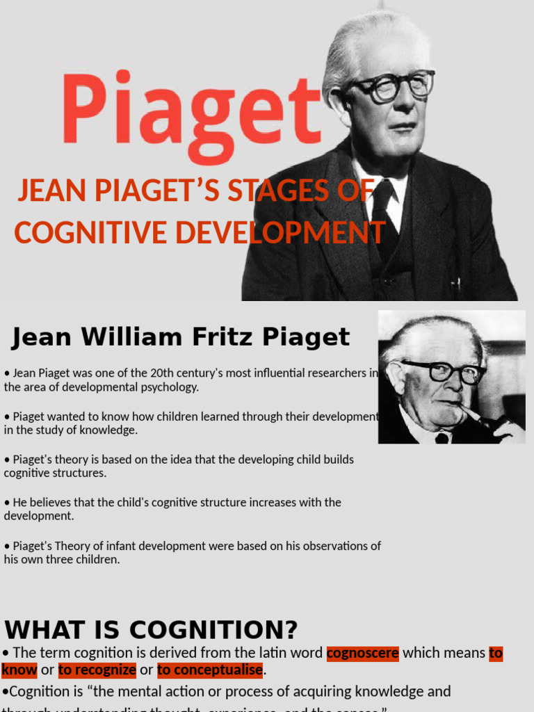 Piaget's Cognitive Development Stages | PDF | Cognition | Cognitive ...
