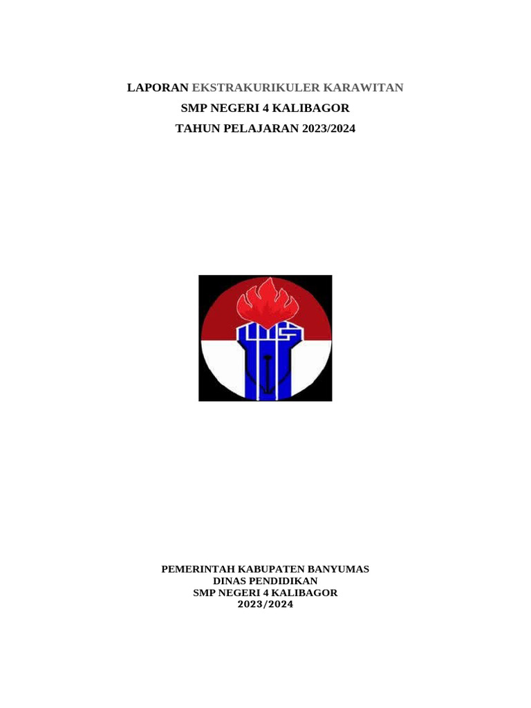 Laporan Program Esktrakurikuler Karawitan - (Pembina Ekskul) | PDF