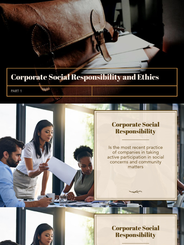 5 Corporate Social Responsibility and Ethics Part 1 | PDF | Corporate ...