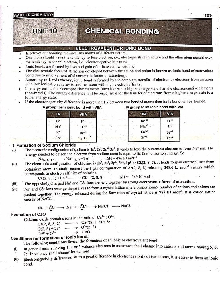 2nd Year Chemistry Wak Series | PDF
