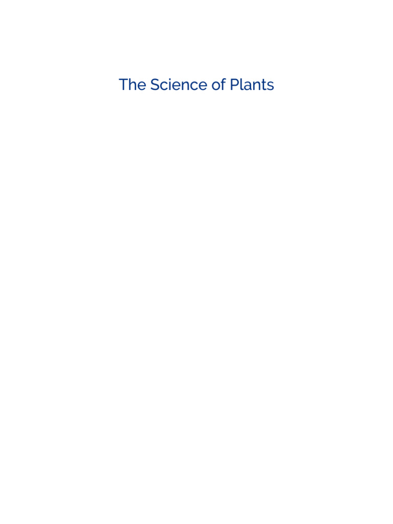The Science of Plants 1693844603 | PDF | Experiment | Scientific Method