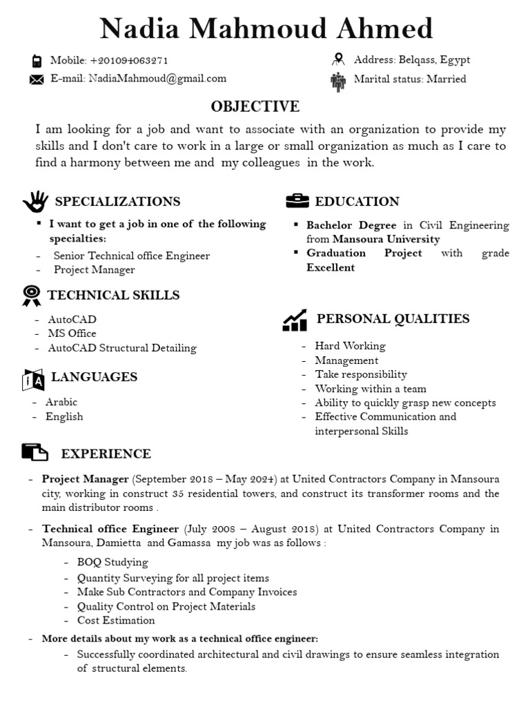 Eng - Nadia Mahmoud CV (Curriculum Vitae) | PDF | Business | Art