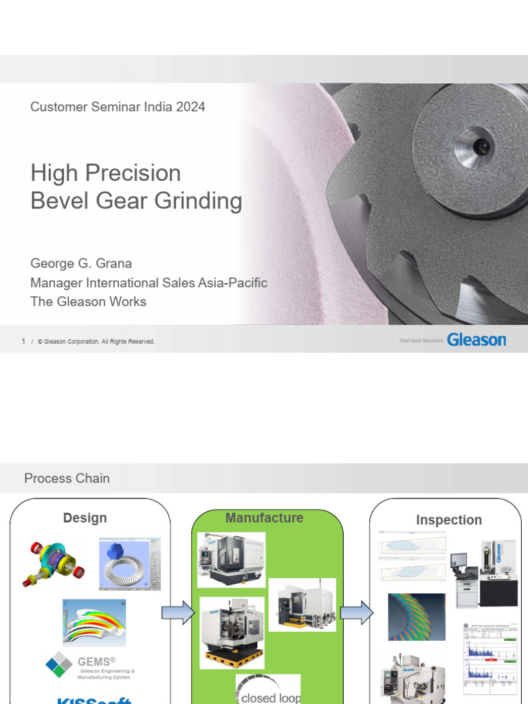Gwi Seminar Bevel-Gear-Grinding Grana en v002 Handout | PDF | Gear ...