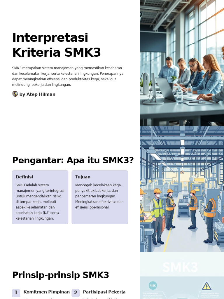 Interpretasi Kriteria SMK3 Gamma | PDF | Karier & Perkembangan | Bisnis