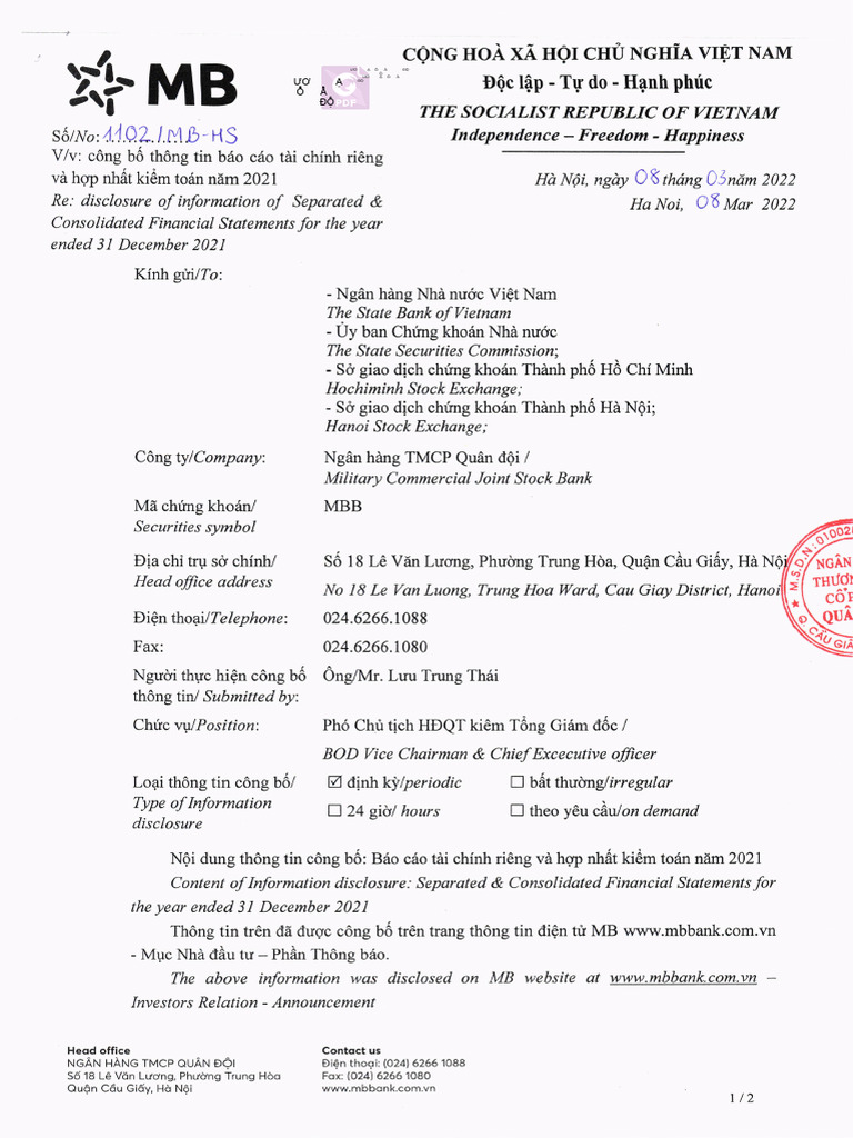 MBB-BCTC hợp nhất 2021 (audited) | PDF