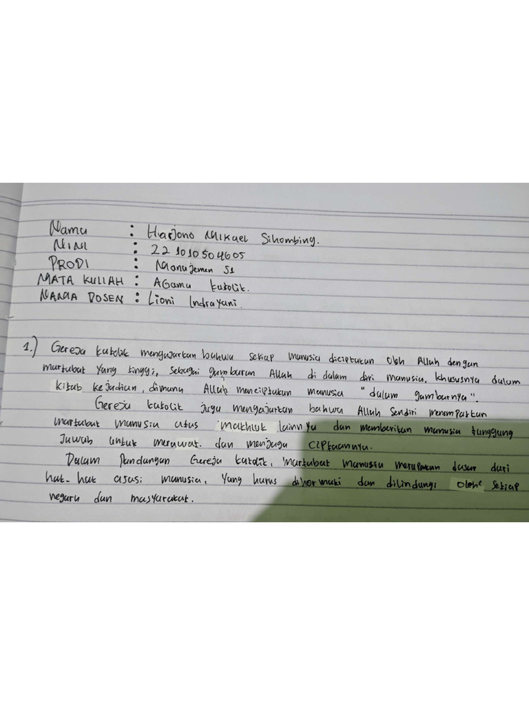 UTS. Harjono Sihombing | PDF