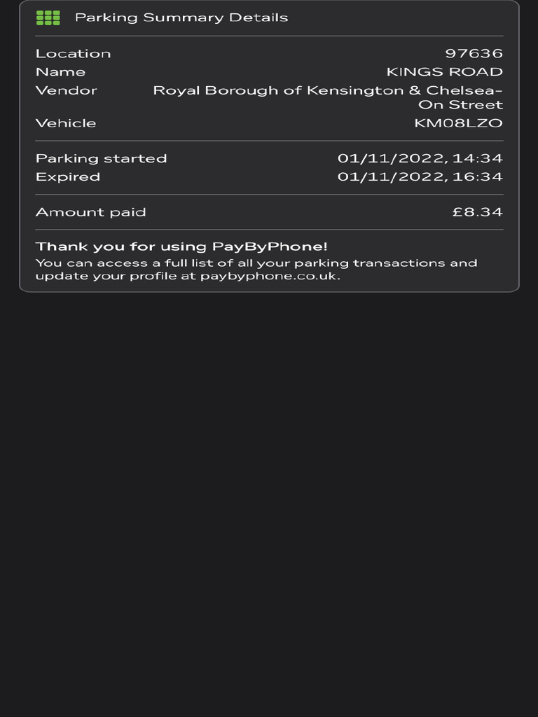 PayByPhone ParkingDetails-11 | PDF