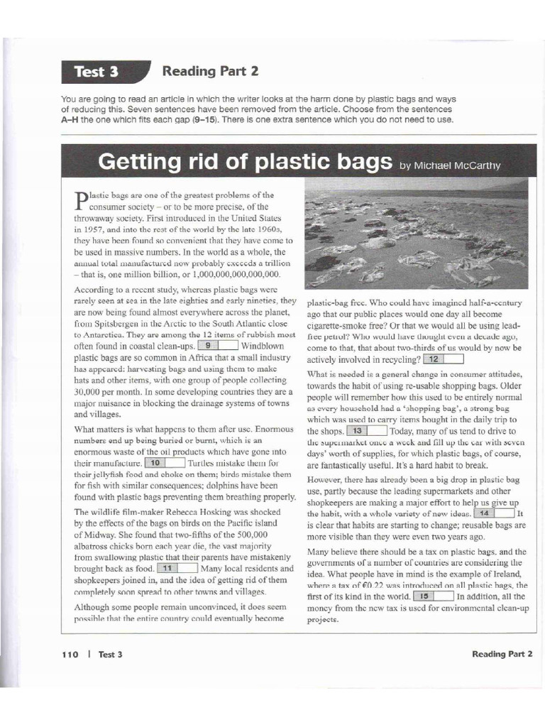 Getting Rid of Plastic Bags | PDF