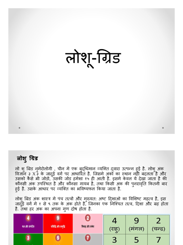 03 Loshu Grid | PDF