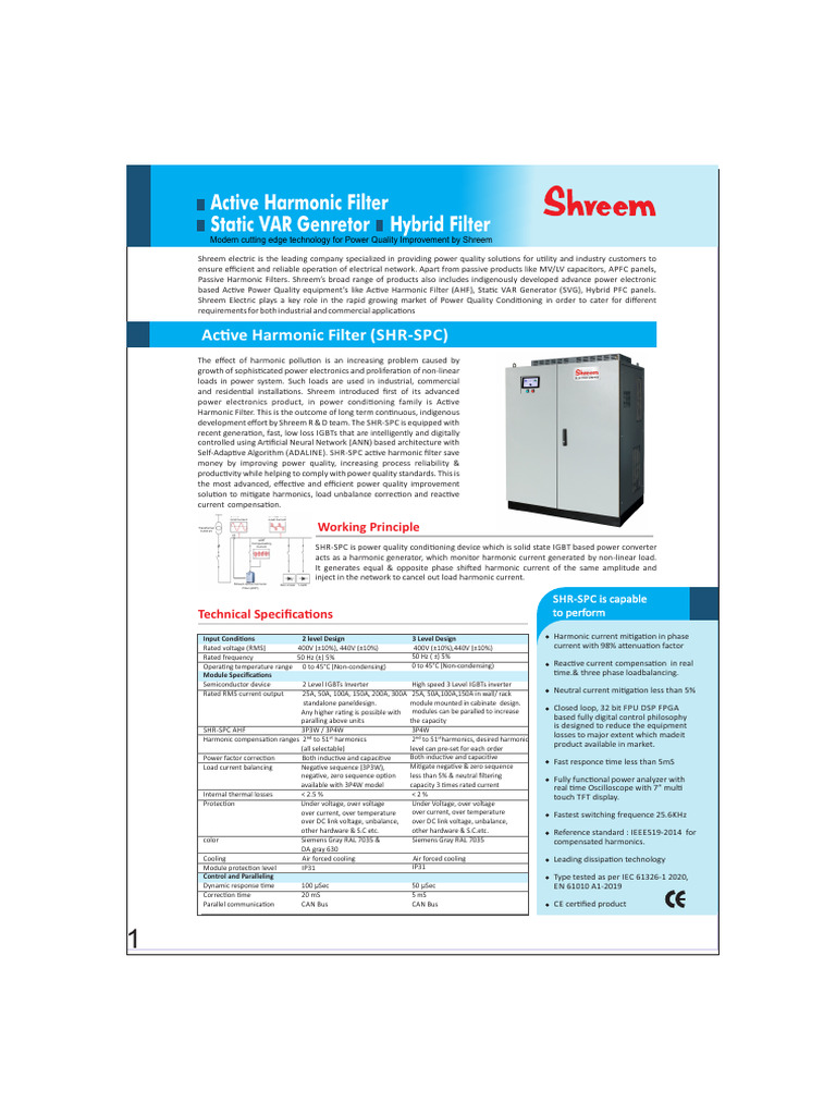 Active Harmonic Filter Overview | PDF | Power Inverter | Electricity