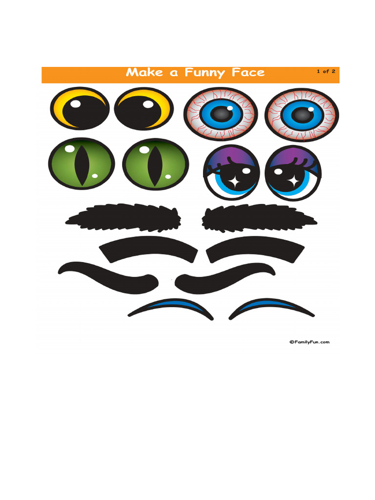 Funny Face Template Printable - 38468.png | PDF
