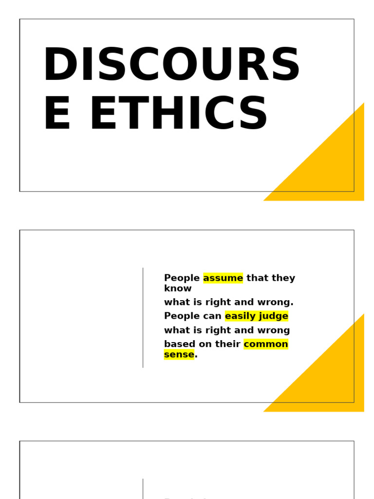 Understanding Discourse Ethics Principles | PDF | Philosophy