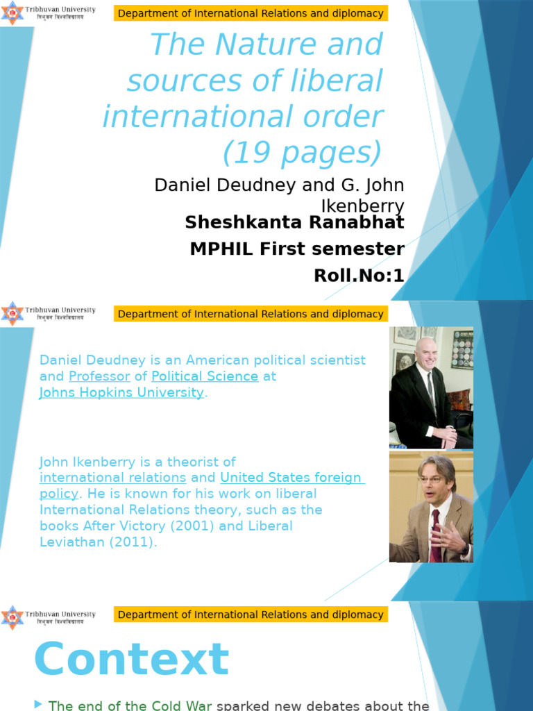 Liberal International Order | PDF | International Relations | Hegemony