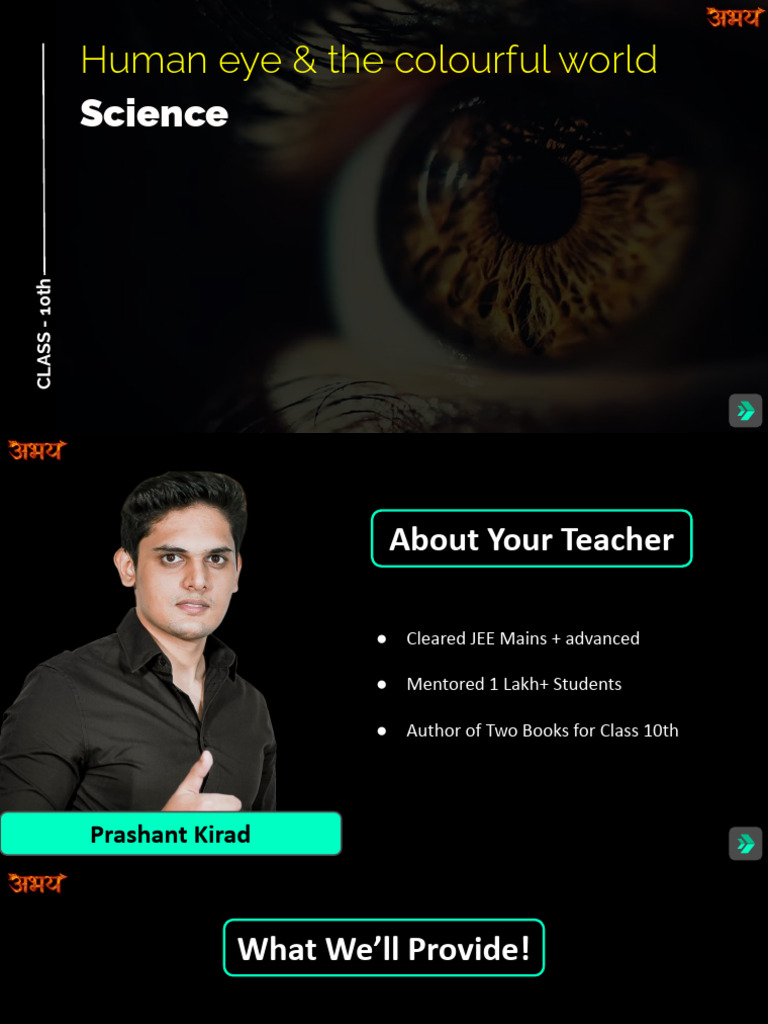 Human Eye and Colourful World Overview | PDF | Human Eye | Eye