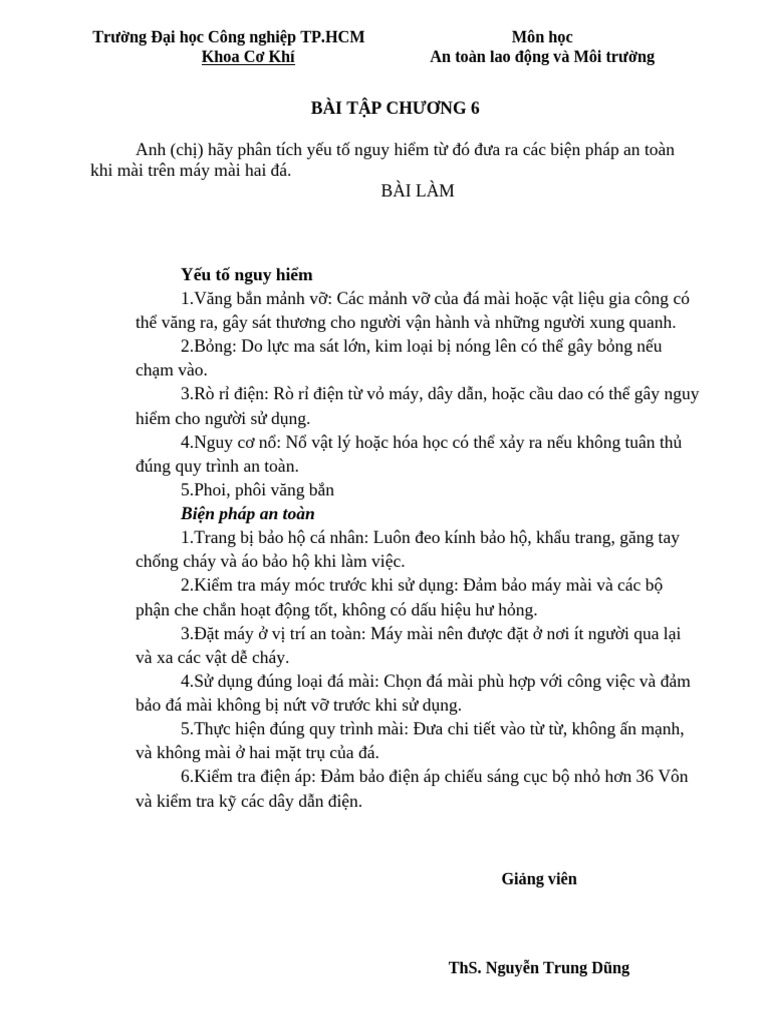 Bai Tap Chuong 6 | PDF