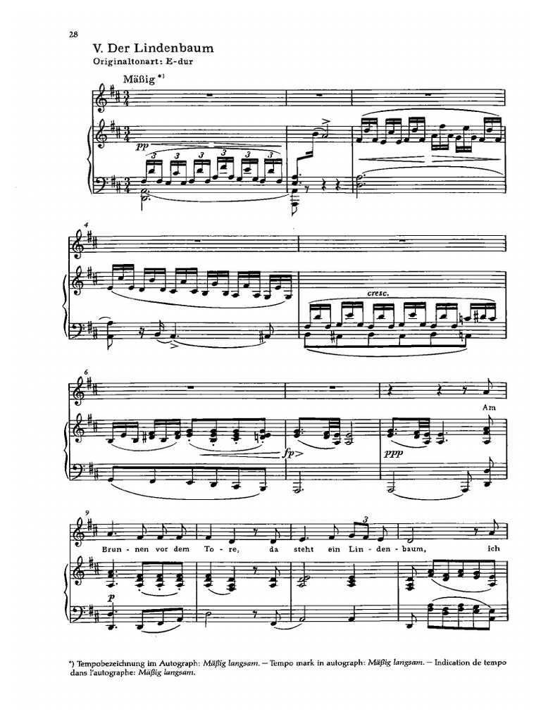 Der Lindenbaum | PDF