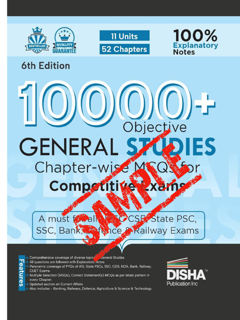 Objective General Studies Chapter Wise MCQs For Competitive Exams 6th Edition - Interior | PDF ...