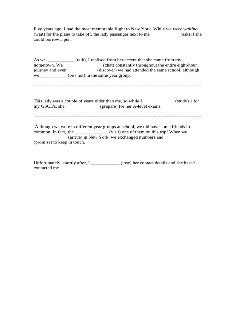 Past Continuous Past Simple Puzzle | PDF