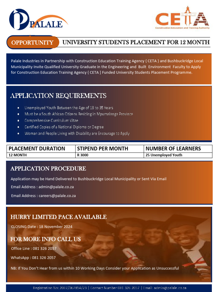 University Graduate Placement Opportunity | PDF