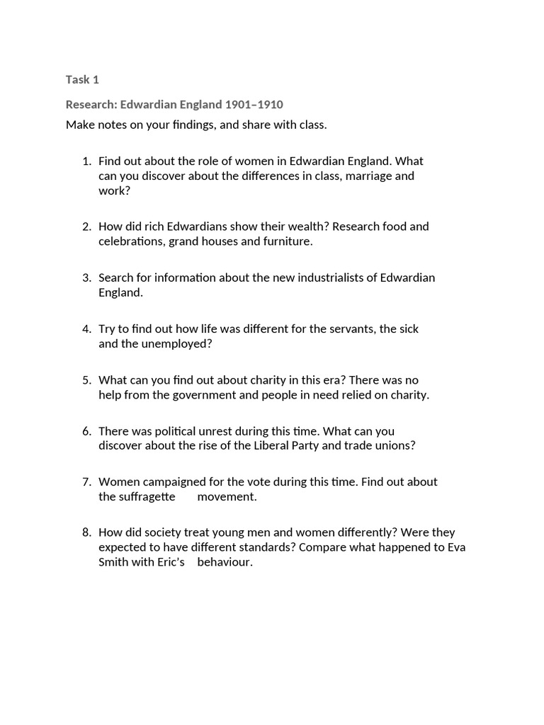 YR10TasksOctober 10th11th | PDF