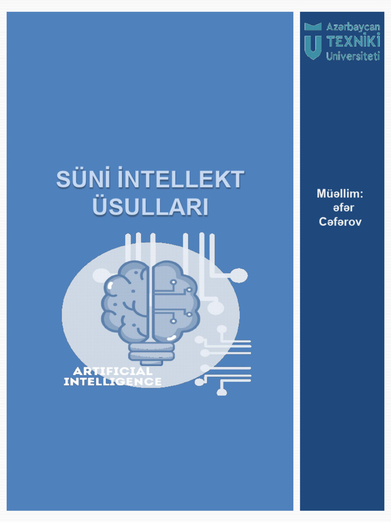 DƏRSLƏR Suni Intellekt 1-4 | PDF