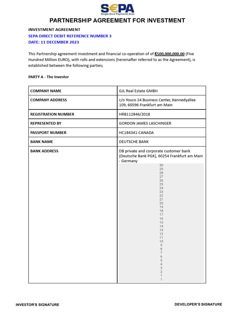 SEPA Investment Contract - 500M | PDF | Arbitration | Trade Secret