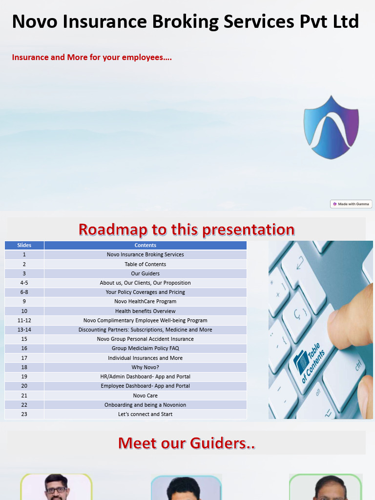 Novo NewPresentation Introductory | PDF | Insurance | Physical Examination