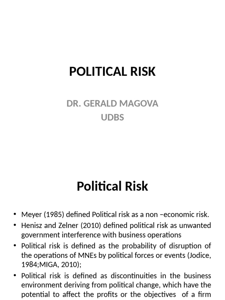 Understanding Political Risk in Business | PDF | Risk | Risk Assessment