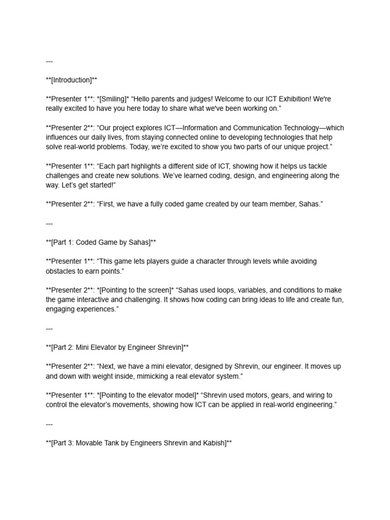 Stem Script ICT | PDF | Educational Technology | Elevator